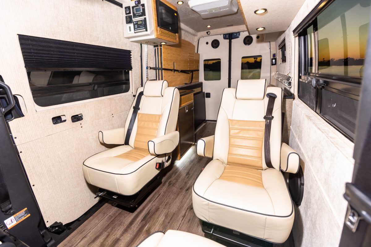 Sprinter camper van interiors - El Kapitan Van Conversions