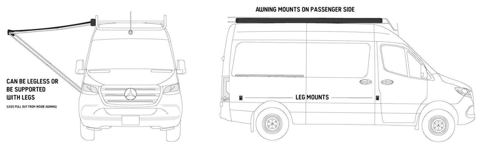 Sprinter Power Awning - El Kapitan Van Conversions