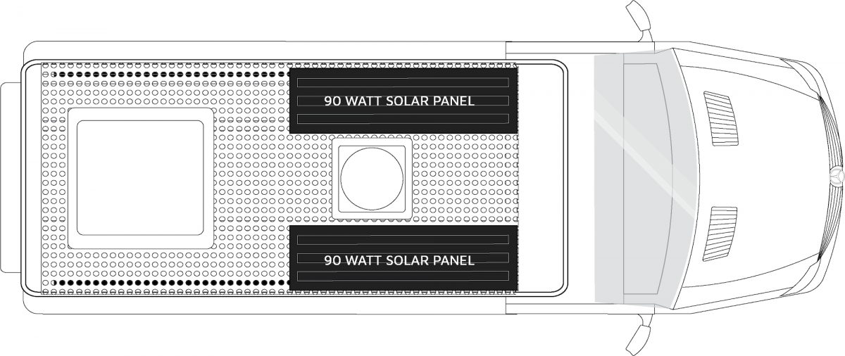 Sprinter solar panels - El Kapitan Van Conversions